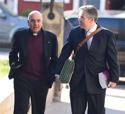 Judge hears arguments in case of 3 friars in sex abuse case