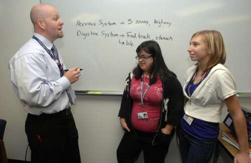 Teacher honored for keeping students in the mainstream at Conant