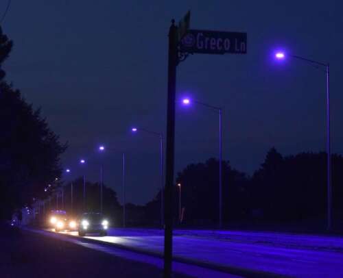 Purple haze: How defective LED light fixtures are casting spooky glow ...