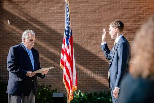 Pileski, new trustees sworn in to office in Roselle