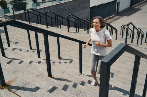 ‘Short bursts’ of stair climbing may improve leg strength in older adults