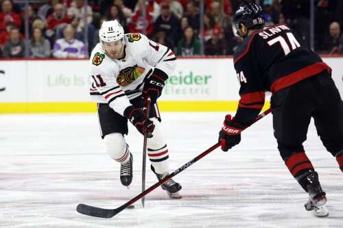 No back-to-back wins: Blackhawks lose 9th of last 10 as Hurricanes shut ...
