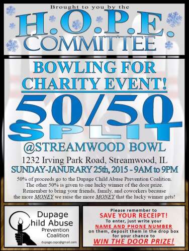 Bowling for Charity Event at Streamwood Bowl!