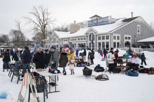 A celebration of winter on Bangs Lake in Wauconda