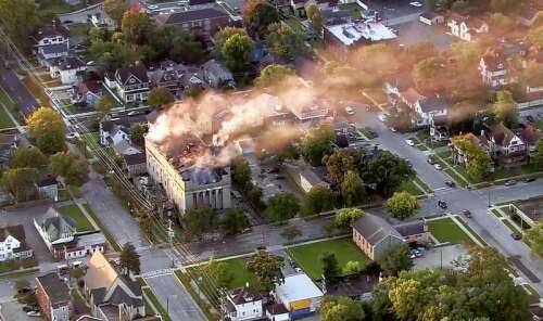 Fire destroys history as Lincoln Masonic Temple burns in Aurora