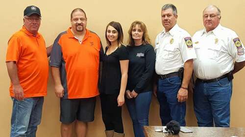 Brockmeyer family donates to C.O.P.S. and Fire Prevention Week