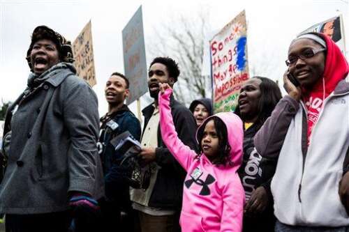 MLK honored; scattered protests over black deaths by police