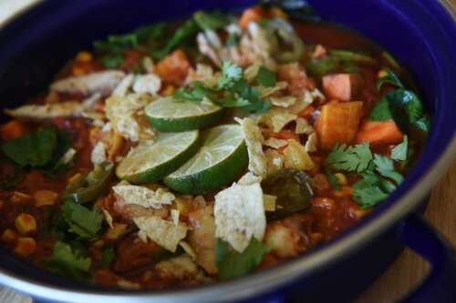 Mexican Fish Stew with Sweet Potatoes and Corn