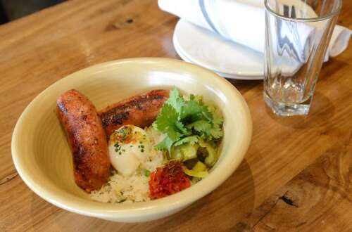Filipino-inspired Longanisa with Garlic Fried Rice