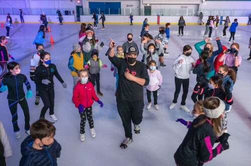 Hit the ice in Northbrook for some Cosmic Skating