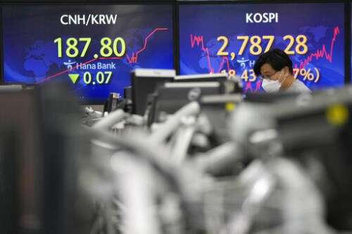 Asian shares mostly higher after Wall Street tech rally