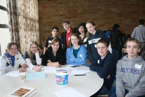 Holy Cross students test their math skills
