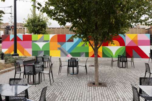 ‘A ray of sunshine’: New Wheaton mural brightens downtown plaza