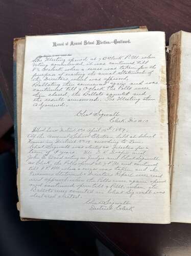District 25 donates historical documents to museum