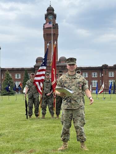 Lt. Colonel Nathan Werve retires from U.S. Marine Corps after 22 years