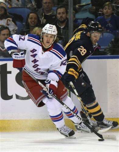 Nash has goal, assist in Rangers' 3-1 win over Sabres