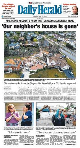 Chicago Journalists Association honors Daily Herald's tornado coverage