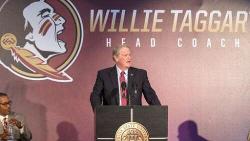 Florida State president opens up about facilities, Fisher