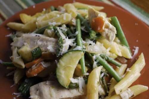 Pre-Race Chicken-Veggie Pasta