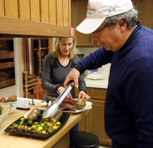 Couple takes to cooking outside, all year round