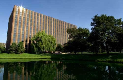 Once towering Rolling Meadows office building reduced to rubble