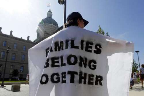 Protesters rally in Indianapolis against family separation