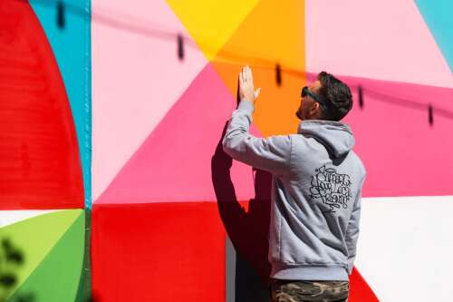 ‘A ray of sunshine’: New Wheaton mural brightens downtown plaza