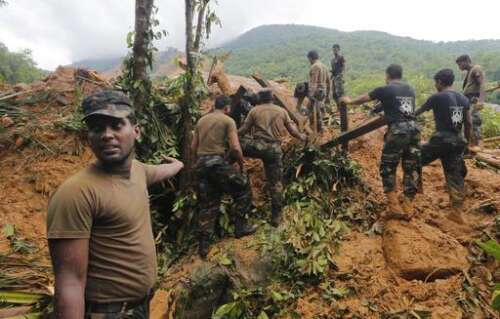 Search resumes in rain for missing in Sri Lankan landslide