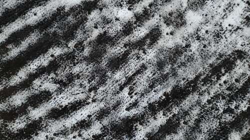 Skyview: Melting snow produces interesting patterns
