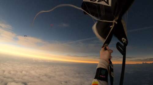 ‘Mind-blowing’: Suburban astronomy teacher completes eclipse skydive