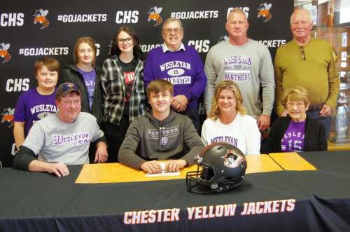 College signing day for Chester's quarterback