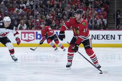 Toews keeps it simple, gets on scoresheet in return to action for ...