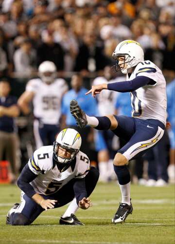 Chargers beat Raiders 22-14 in opener
