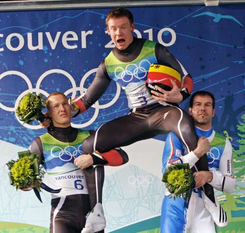 Luge competition produces its 1st gold medalist