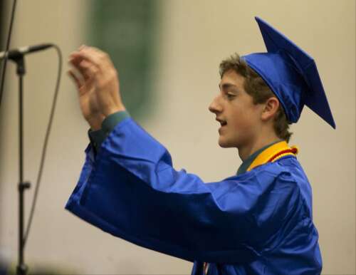 Images: Wheaton North High School graduation
