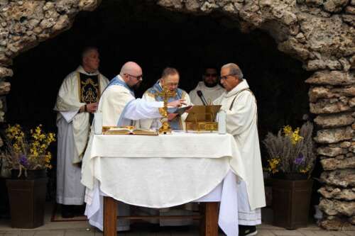 Century-old Naperville grotto is dedicated at Saints Peter & Paul Cemetery
