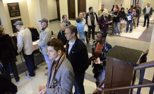 Early voting might mean short lines at the polls today