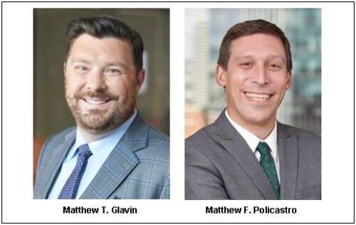 Cozen O'Connor Promotes Attorneys Matthew Glavin and Matthew Policastro ...