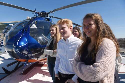Students learn about trauma care at Advocate Condell
