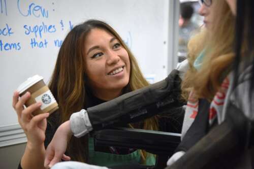 Special needs students learn a latte of valuable life skills running ...