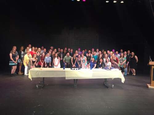 Conant Alumni give thanks to retiring drama teacher