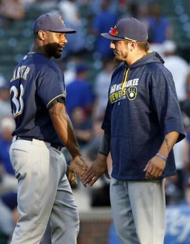 Braun homers twice, Carter hits slam, Brewers top Cubs 11-3