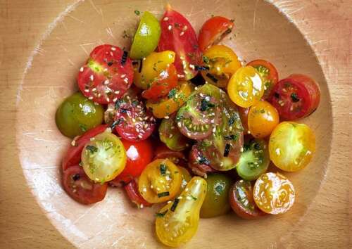 Marinated Toy Box Tomatoes