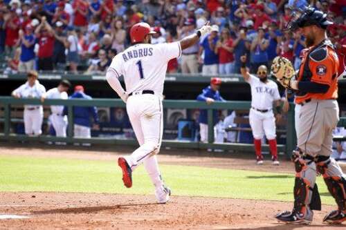 McCullers fans 10, Correa has 4 hits, Astros top Rangers 9-3
