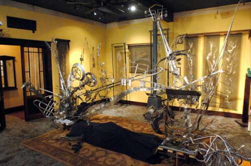 Music-themed sculpture gets spot