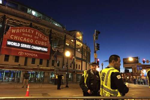 FFriday night lights: A first for Wrigley Field
