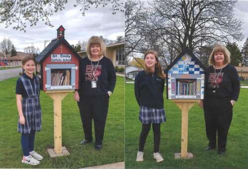 Student-designed Mini Libraries Installed at St. Emily School