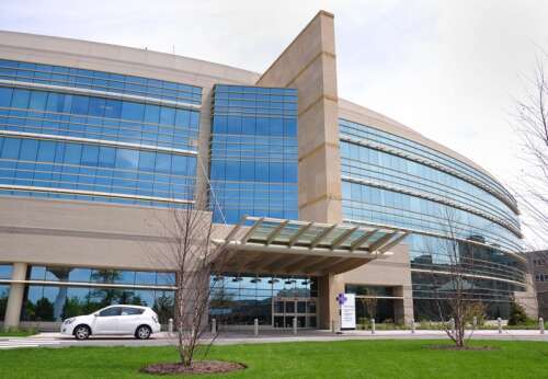 Advocate Condell Medical Center fighting cancer with tulips