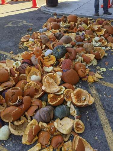 Have a smashing good time composting Halloween pumpkins