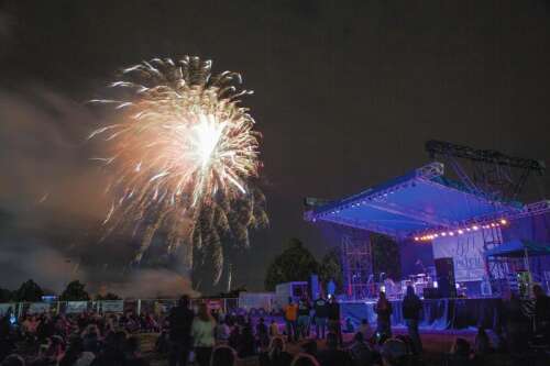 Where you can see fireworks in the suburbs